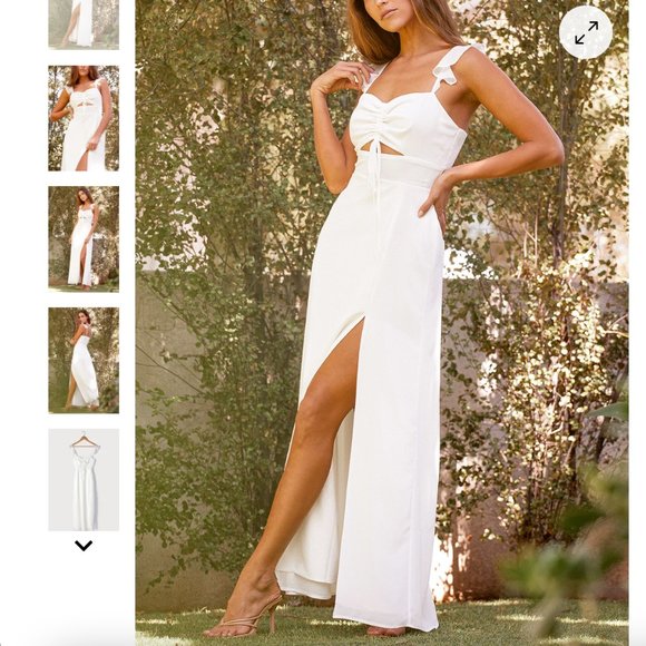 Lulus | Dresses | Lulus White Maxi Dress | Poshmark